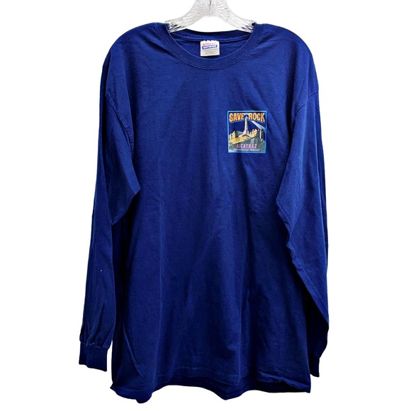 Hanes | Shirts | Vintage Alcatraz Save The Rock Long Sleeve Tshirt ...